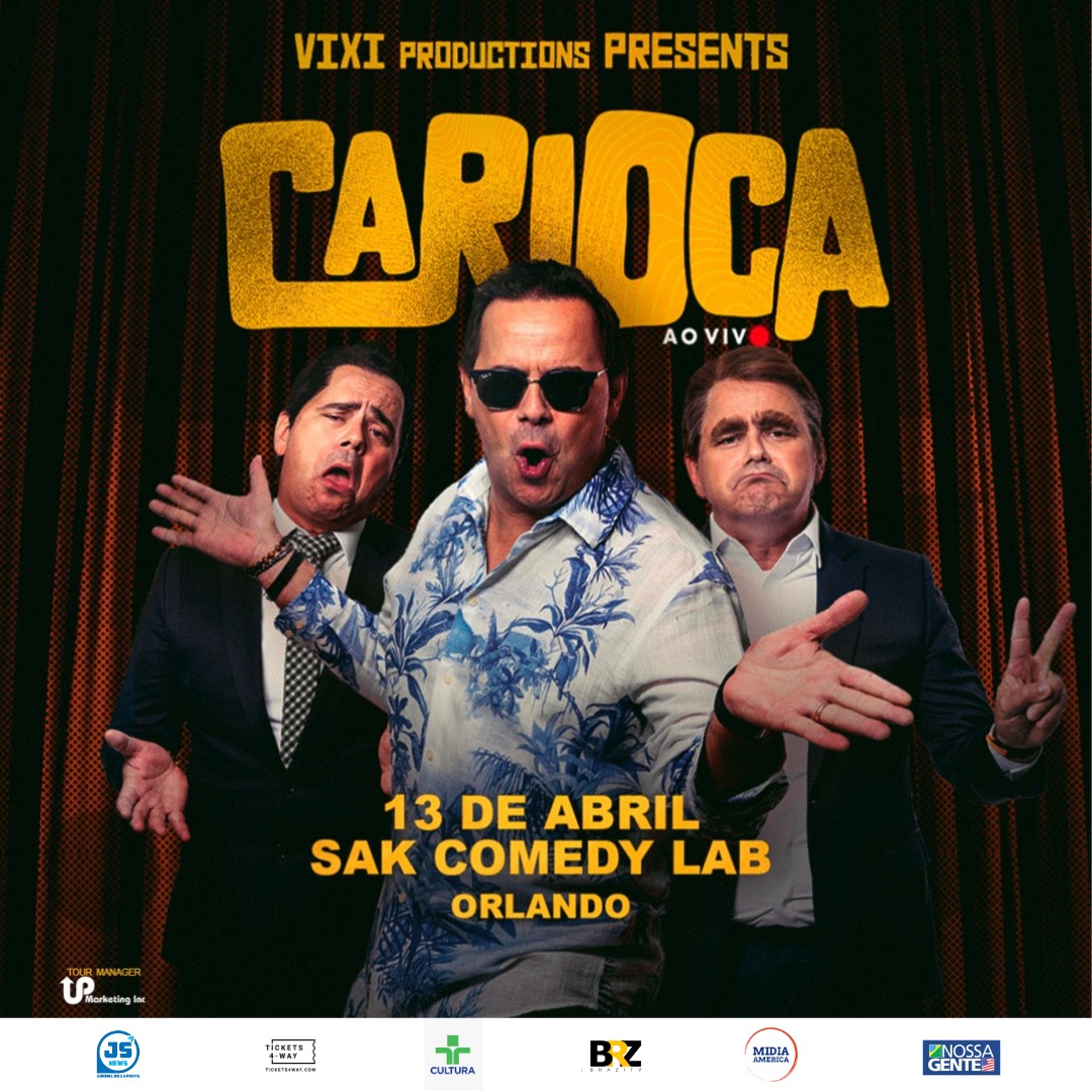 Carioca ao vivo em Orlando: um dos maiores nomes do humor brasileiro ...