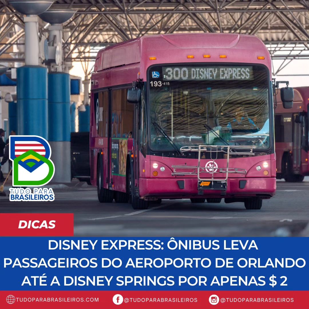 Disney Express: Ônibus leva passageiros do Aeroporto de Orlando até a ...